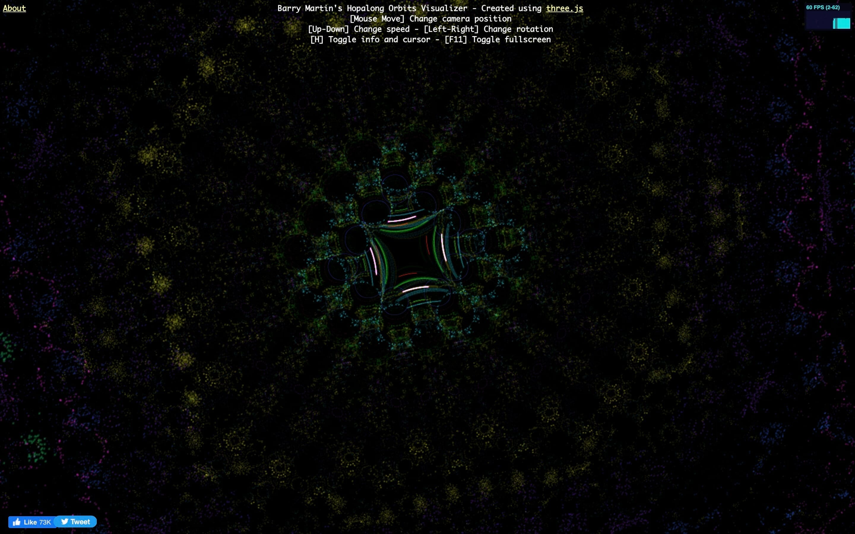 Hopalong Orbits Visualizer: Stunning WebGL Experiment - Gaurav Tiwari
